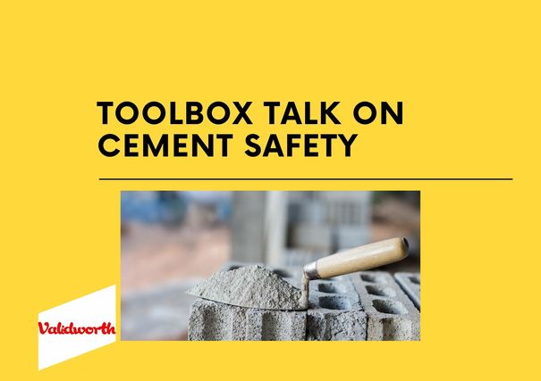 cement safety toolbox talk - Validworth
