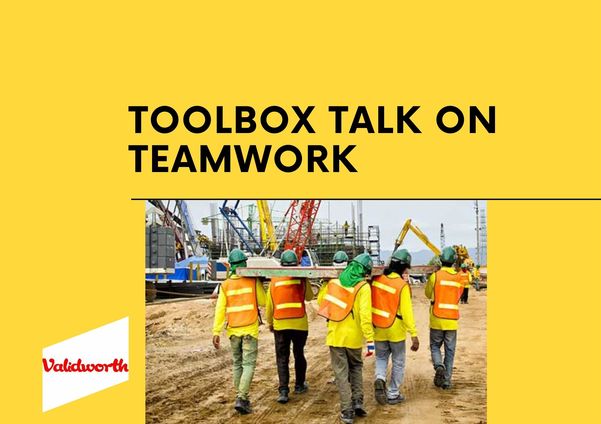 Teamwork toolbox talk - Validworth