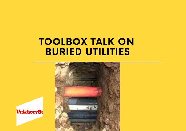 Toolbox talk on buried utilities