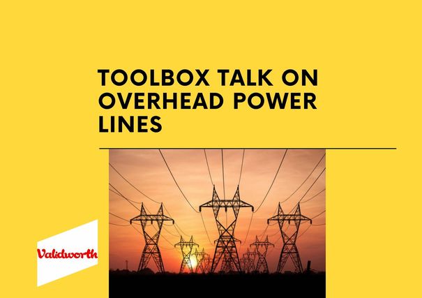 overhead power line toolbox talk