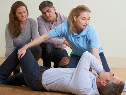 When is it necessary to put a casualty in a recovery position?