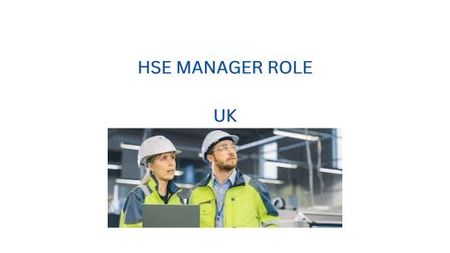 HSE manager role position for Recruitment consultancy