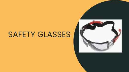 What are safety glasses made of